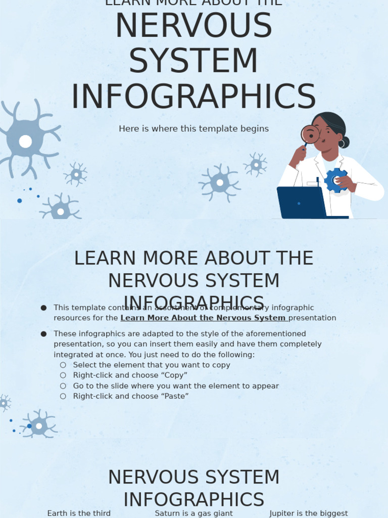 Learn More About The Nervous System Infographics by Slidesgo | PDF ...