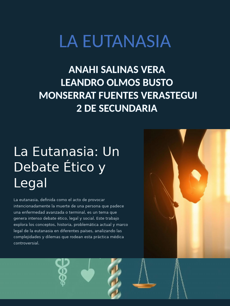 La Eutanasia Un Debate Etico y Legal | PDF | Justicia | Crimen y violencia