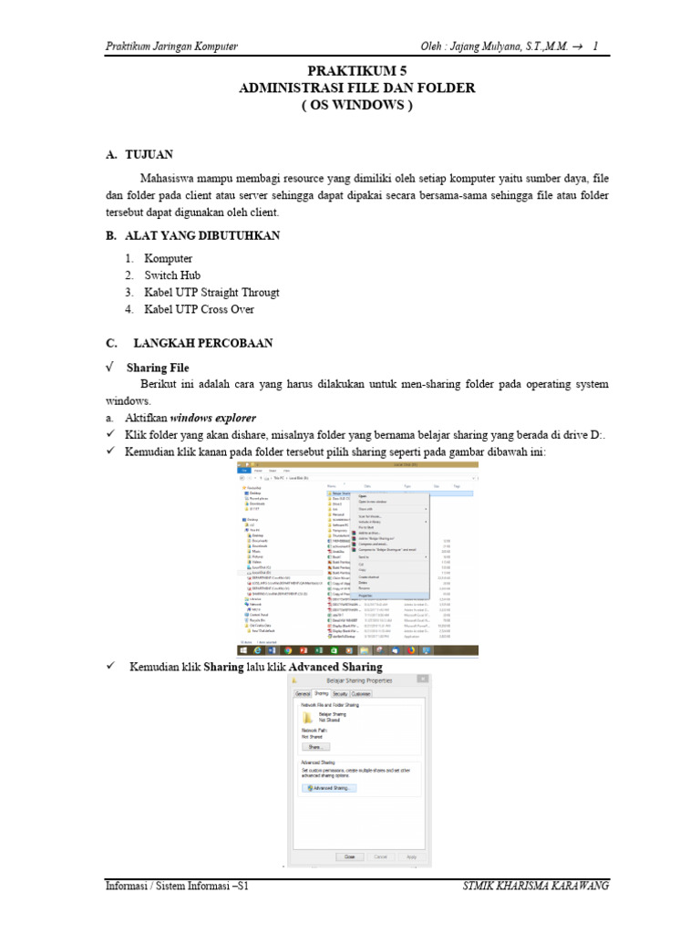 Modul 5 Administrasi File & Folder Di OS Windows | PDF | Teknologi ...