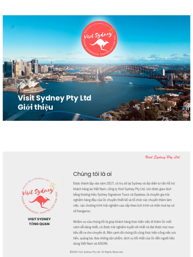 Visit Sydney A Brief Introduction - VIE | PDF