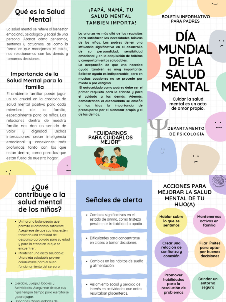Boletin Informativo Padres | PDF | Salud mental | Las emociones