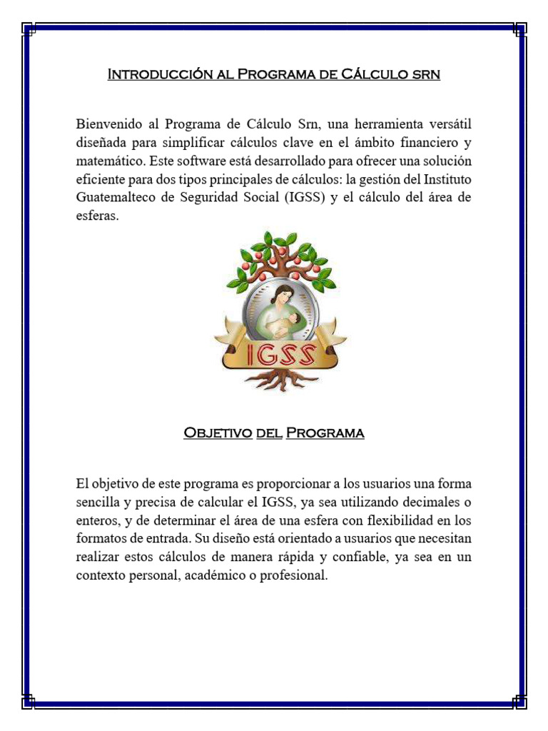 Introducción Al Programa de Cálculo SRN | PDF | Programación | Programa de computadora