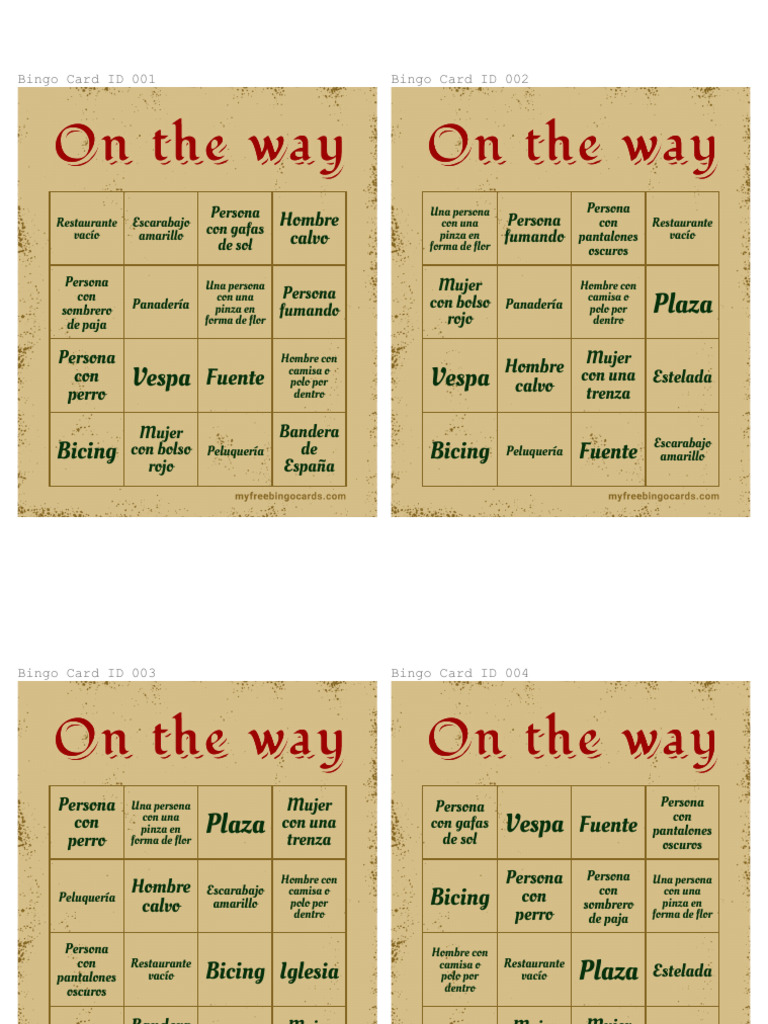 Despe Lu on the Way Bingo-3-7 | PDF