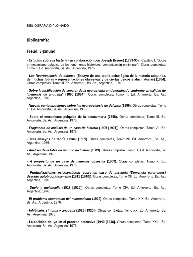 BIBLIOGRAFÍA DIPLOMADO Modulo I 2023 | PDF