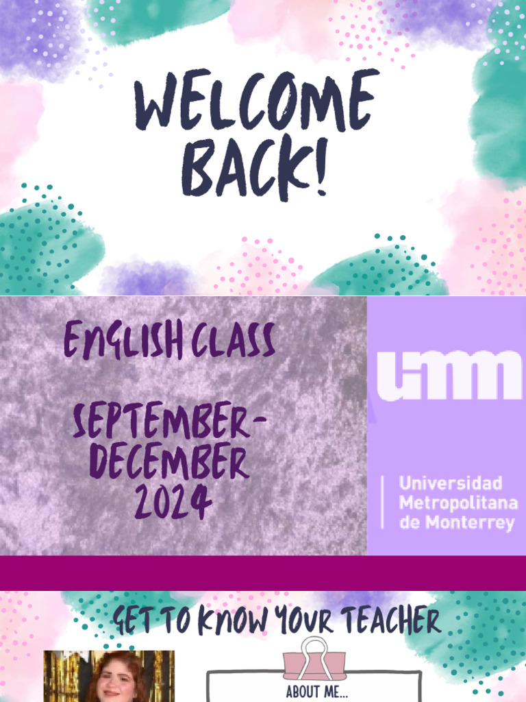 Welcome Back 1-7 Lani | PDF
