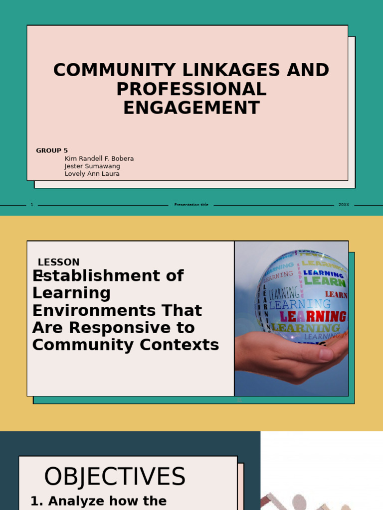 Community Linkages Jesterlovelykimpoy 1 | PDF | Teachers | Learning