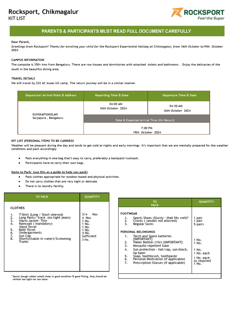 KIT List Chikmagalur | PDF | Clothing | Fashion