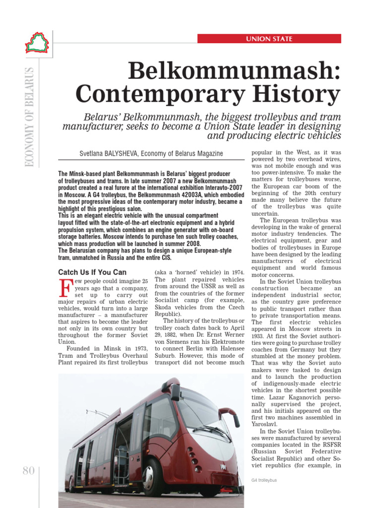 belkomunmash | PDF | Light Rail | Tram