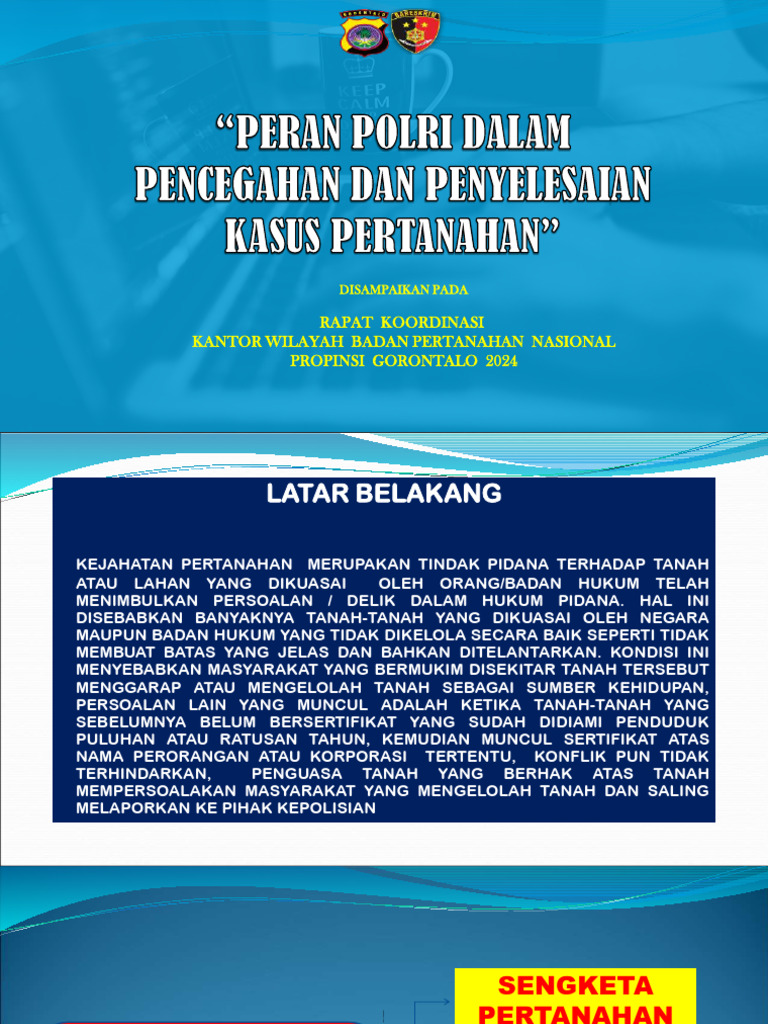 Materi Rakor BPN | PDF