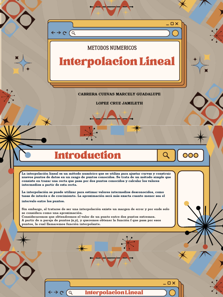 Interpolacion Lineal Metodos Numericos | PDF