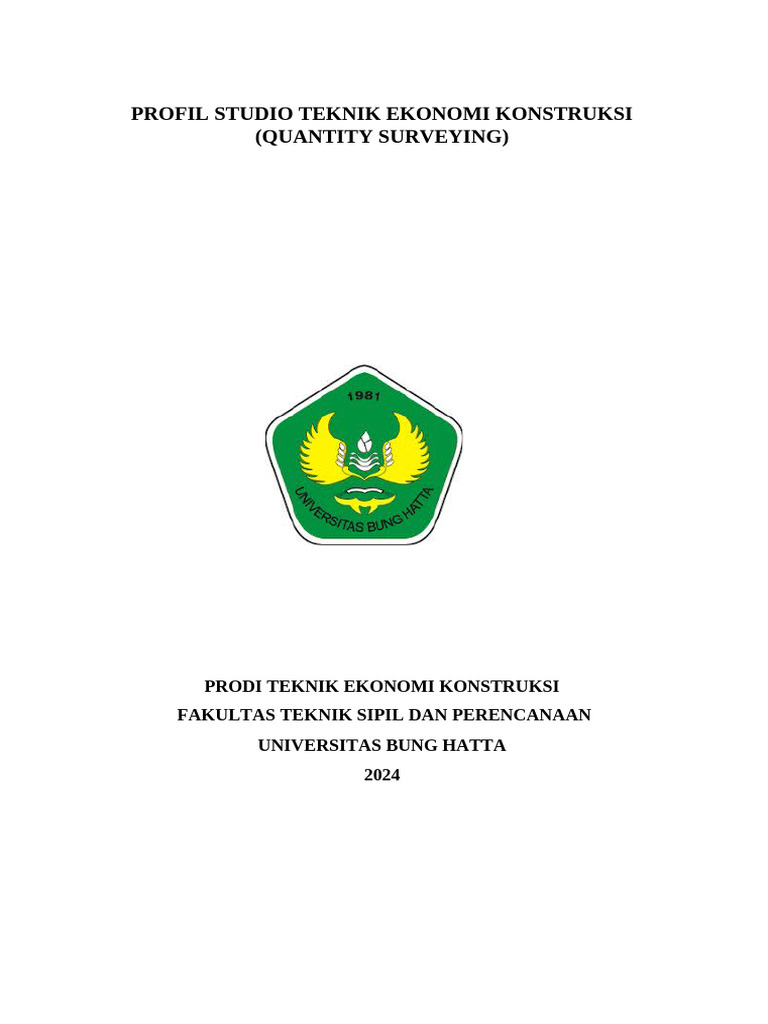 Profil Studio Quantity Surveying UBH | PDF