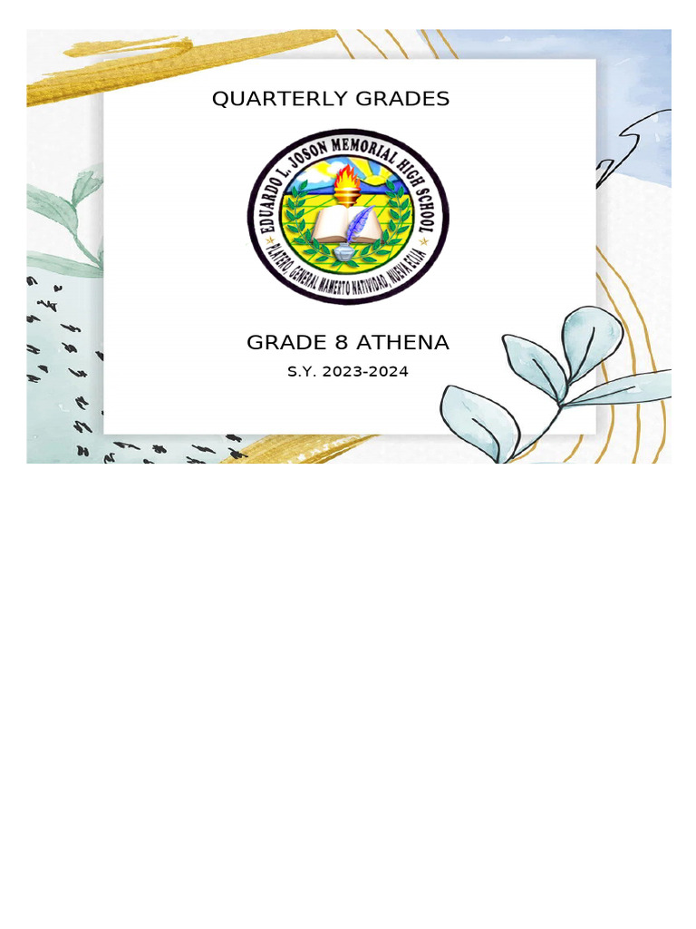 Cover For Grading Sheet | PDF