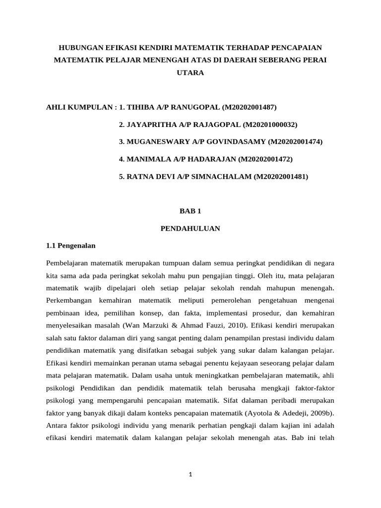 Proposal (Bab 1-Bab3) | PDF