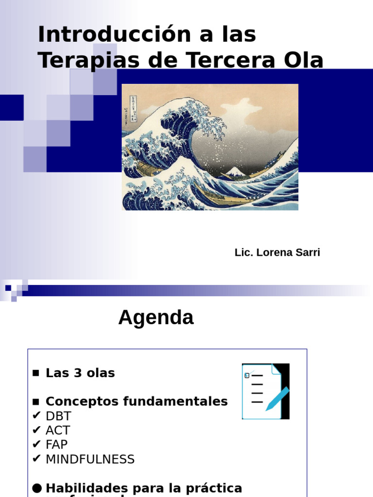 Prácticas - Terapias de La Tercera Ola - TTG | PDF | Psicoterapia ...