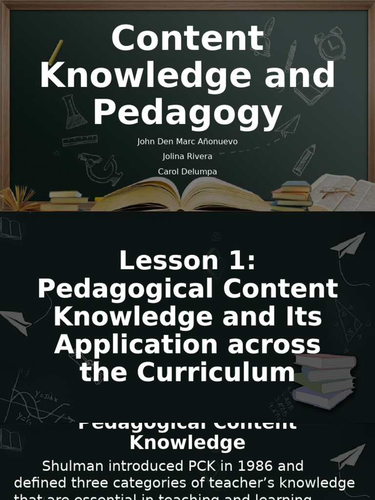 Integrating Content and Pedagogy in Education | PDF | Pedagogy ...