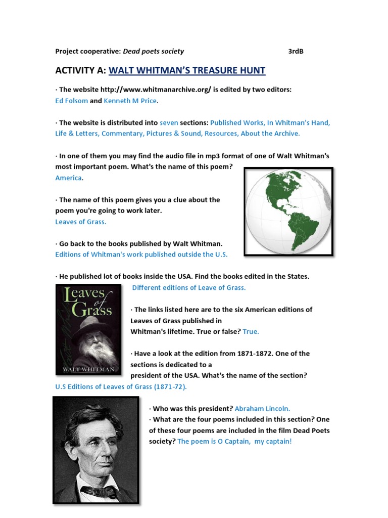 Walt Whitman’s Leaves of Grass Overview | PDF | Social Science