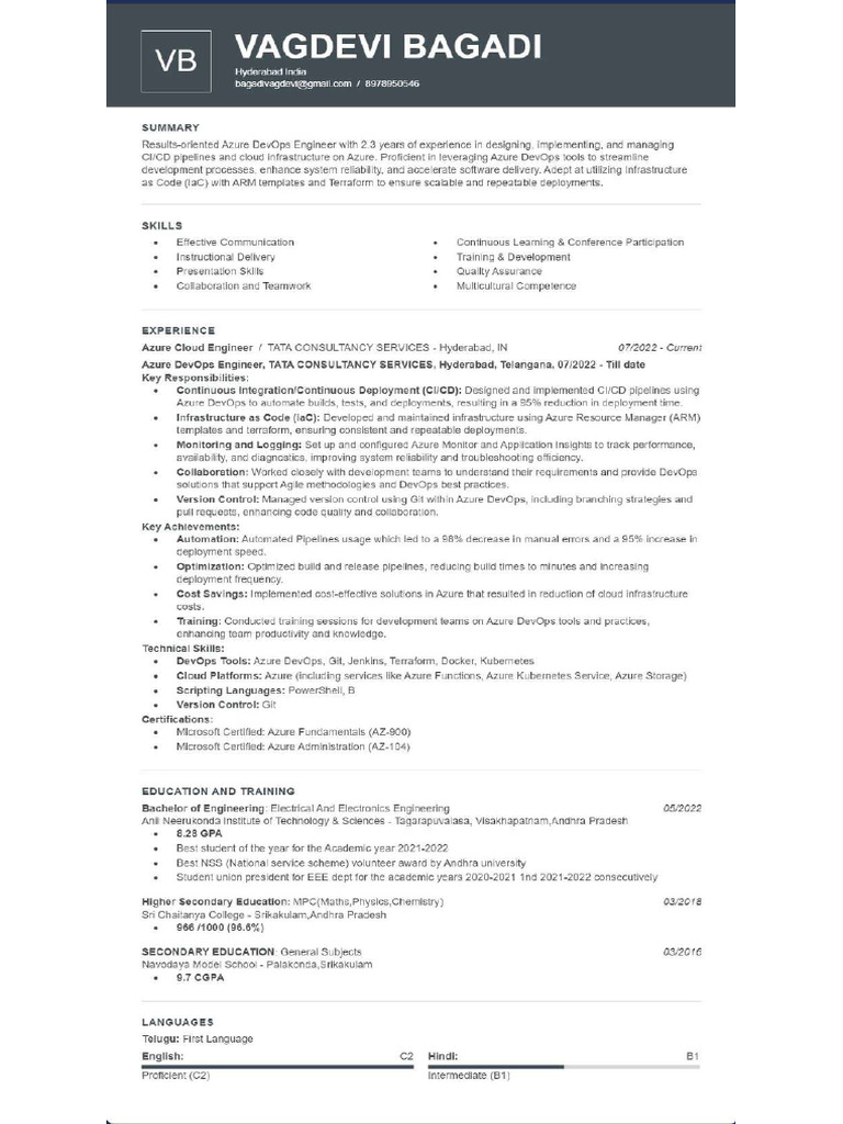 Vagdevi Resume 12-09-2024 | PDF
