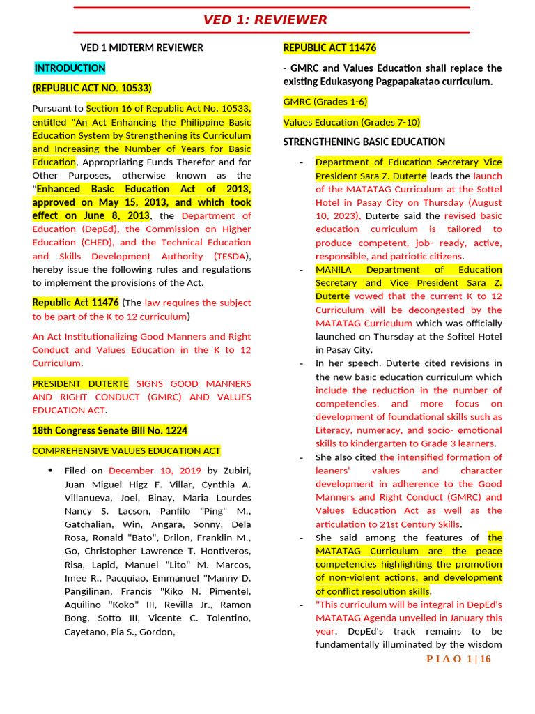 VED-1-REVIEWER | PDF | Morality | Behavioural Sciences