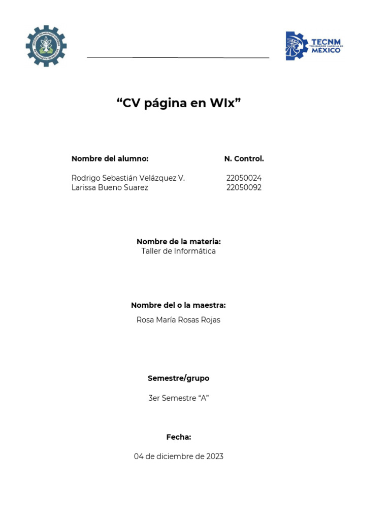 Wix Velázquez Rodrigo | PDF