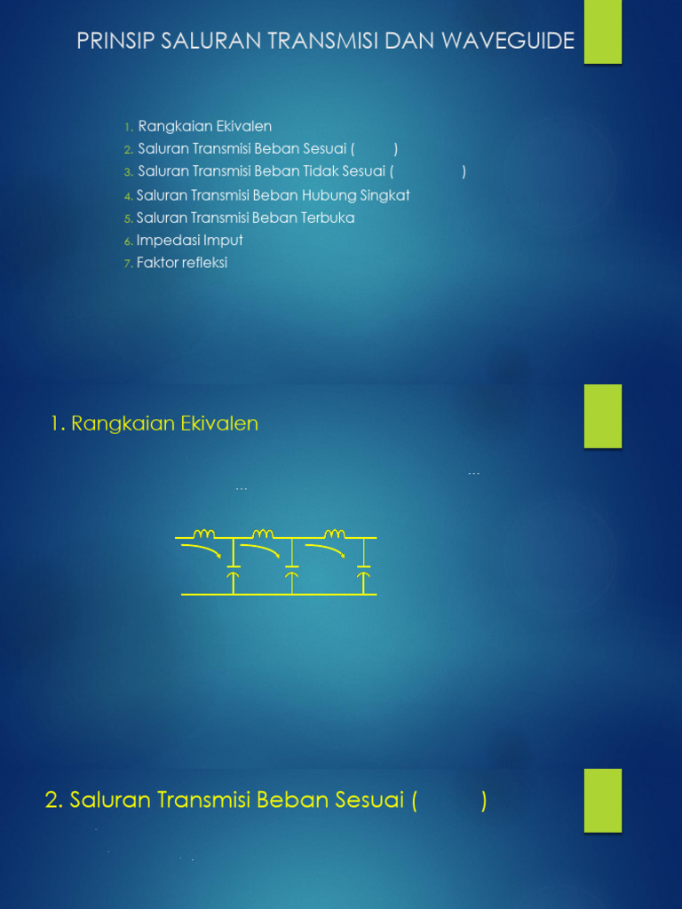 Prinsip Saluran Transmisi dan Waveguide | PDF