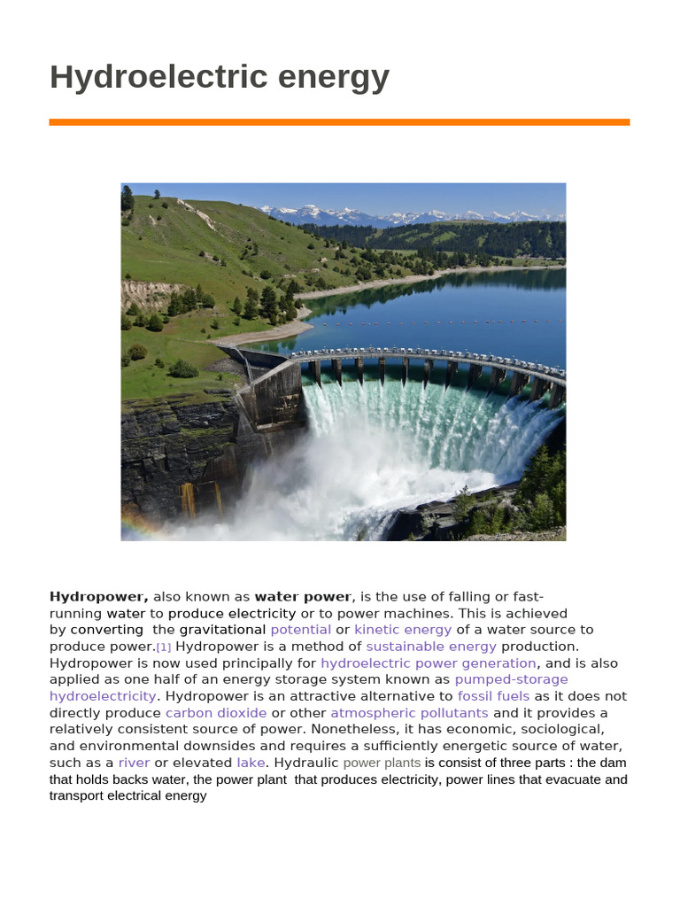 Hydroelectric | PDF