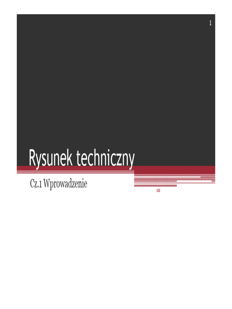 Rysunek Techniczny Wprowadzenie | PDF