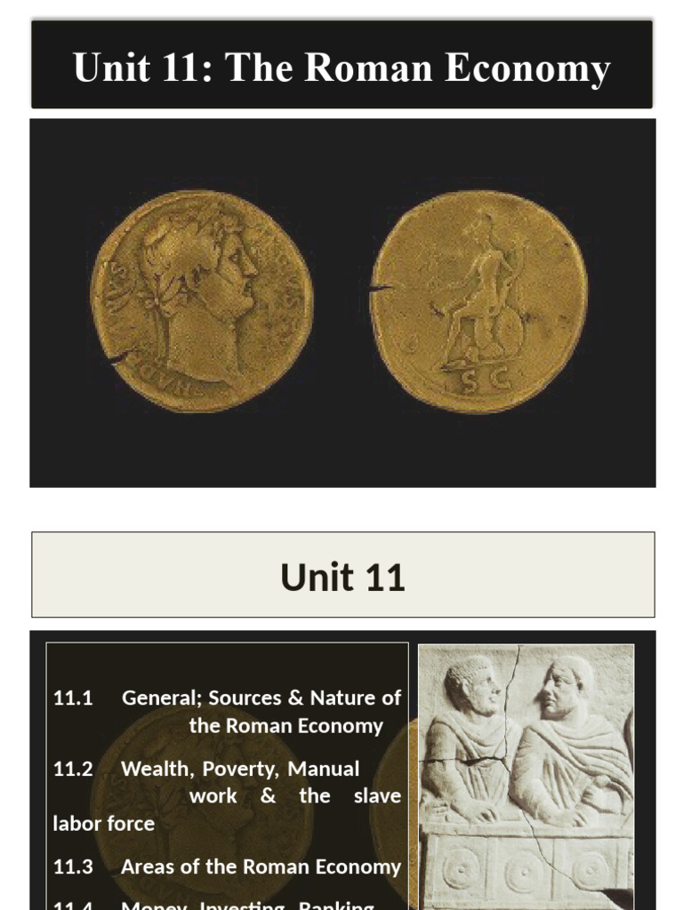 Roman Economy: Wealth, Work, and Trade | PDF | Roman Empire | Ancient Rome