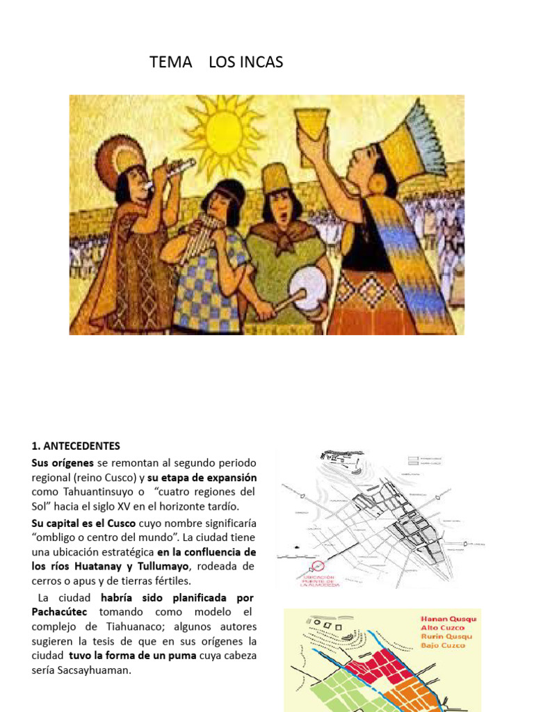 Tema 8 Los Incas | PDF | Imperio Inca | Perú