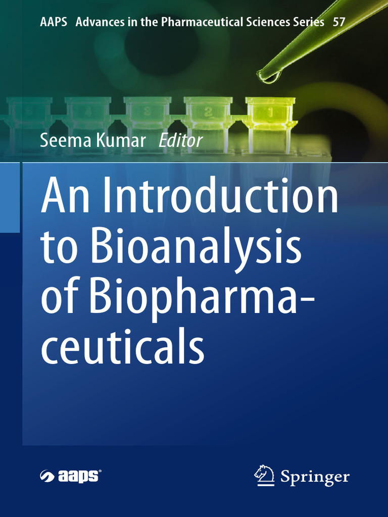 An Introduction To Bioanalysis of Biopharmaceuticals (2022, Springer ...