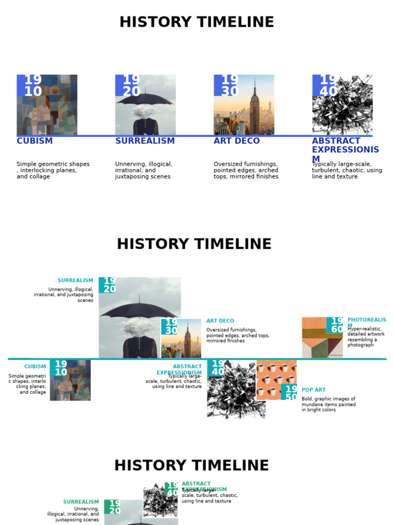 Historical Timeline | PDF | Visual Arts Theory | Style