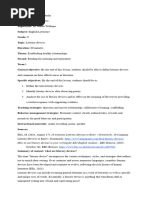 Literary Devices Worksheet | PDF | Metaphor | Linguistics