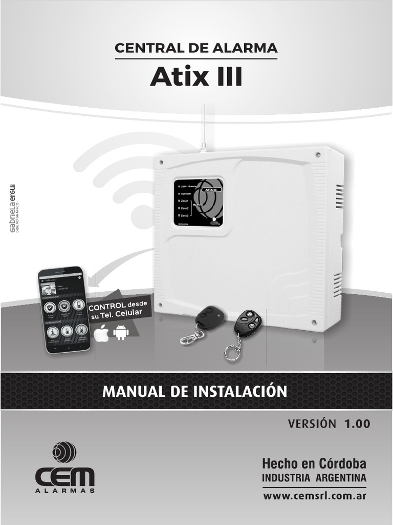 Manual de Instalador Atix III V1.00 | PDF | Diodo emisor de luz ...