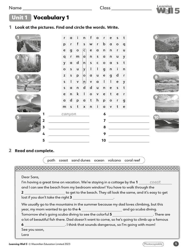 LW_TRC5_Vocabulary_U01 | PDF | Physical Geography | Earth Sciences