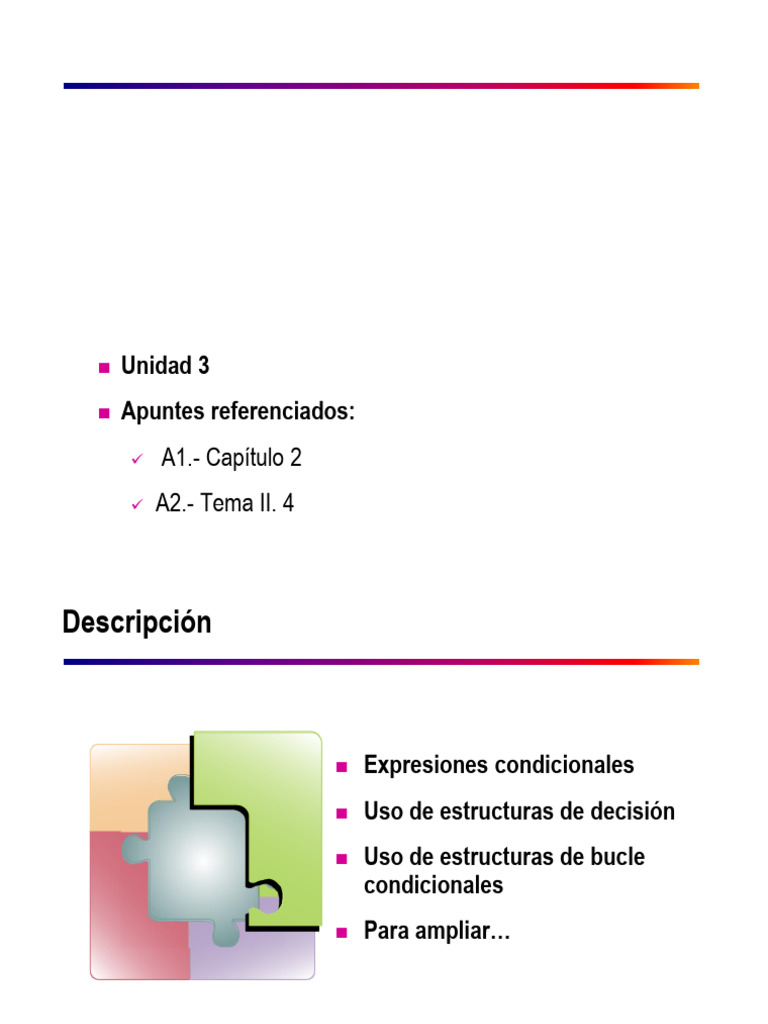 U03. - Bucles y Estructuras de Decision | PDF | Flujo de control ...