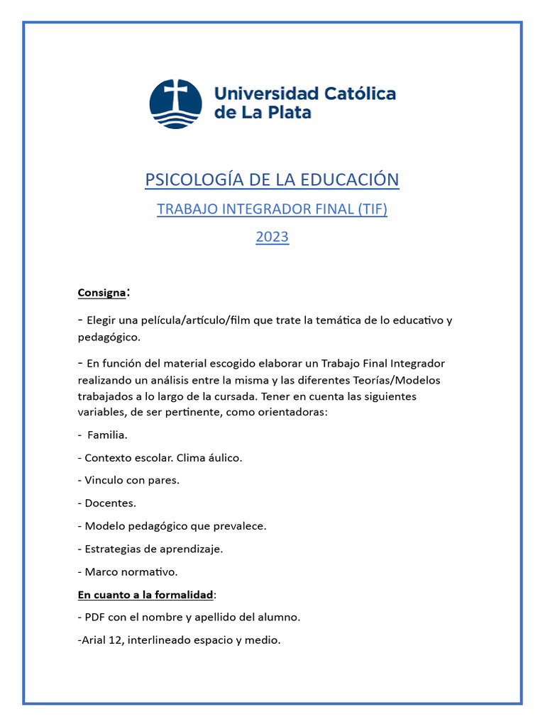 Trabajo Final Integrador 2023 (3) | PDF