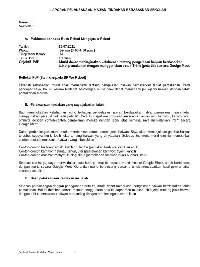 Kajian Tindakan | PDF