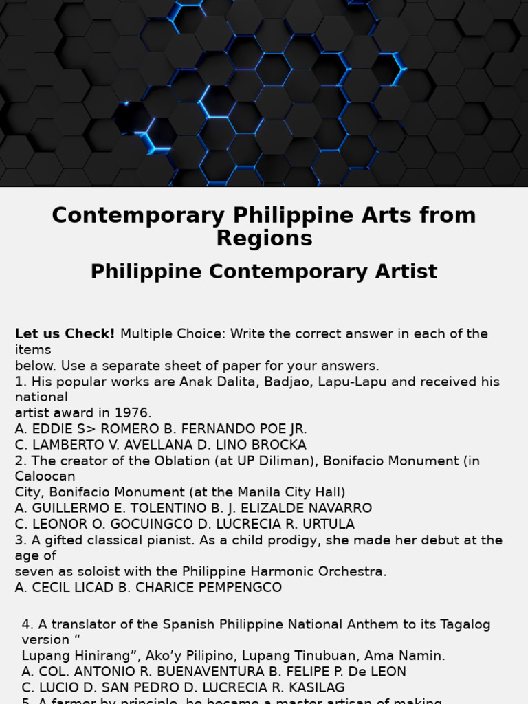 Local Materials Used in Creating Arts | PDF | Philippines