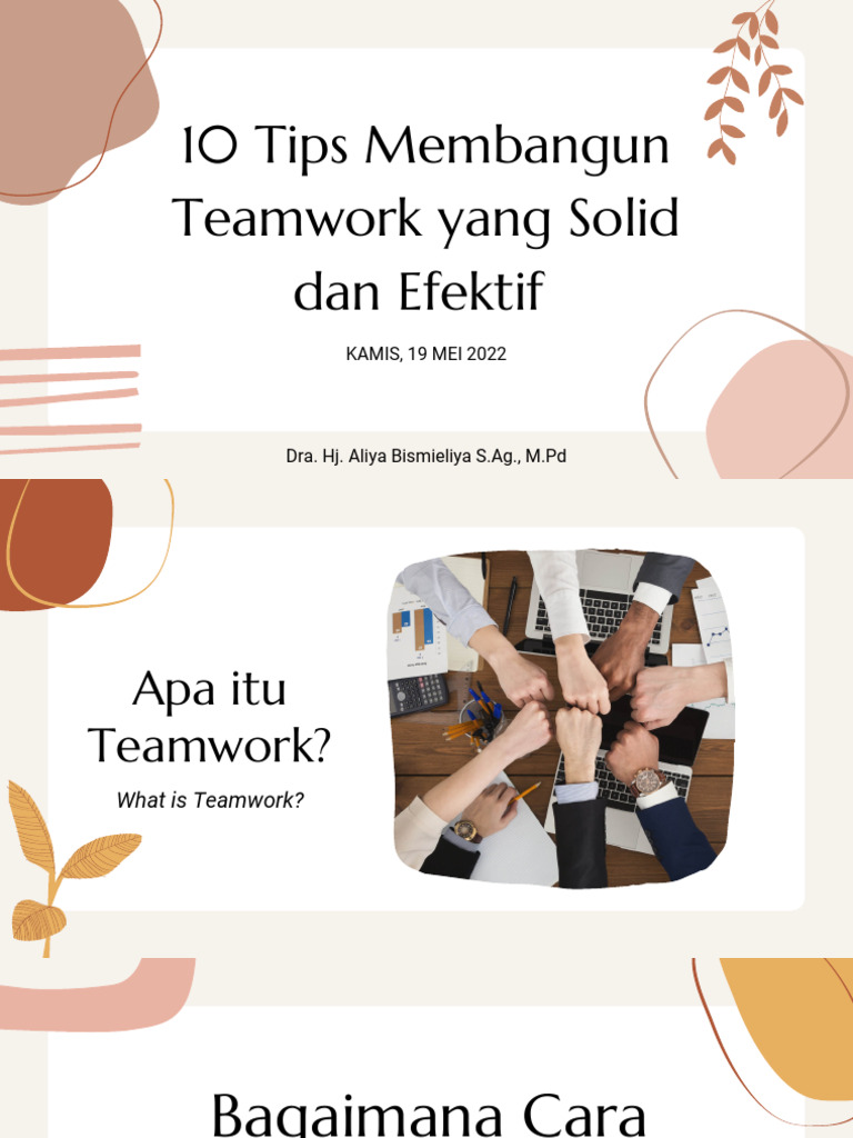 Tips Membangun Kerjasama Tim Efektif | PDF | Karier & Perkembangan | Bisnis