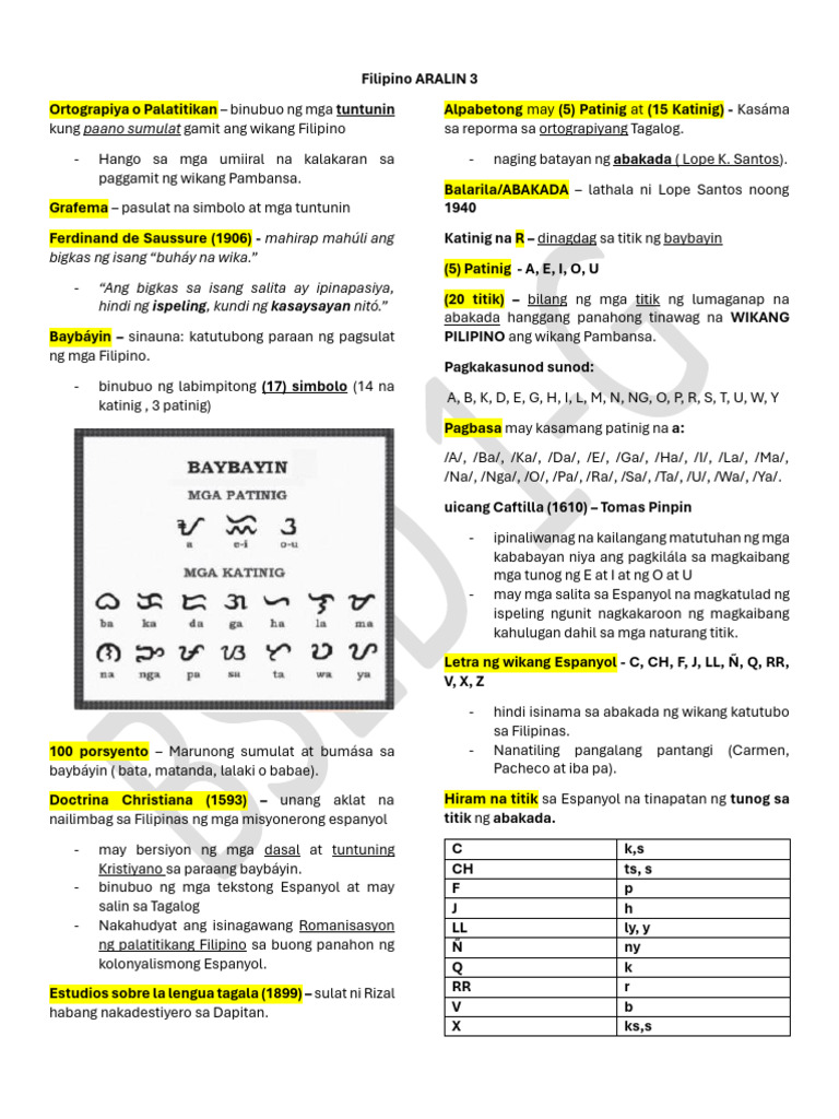 Filipino ARALIN 3 6 | PDF