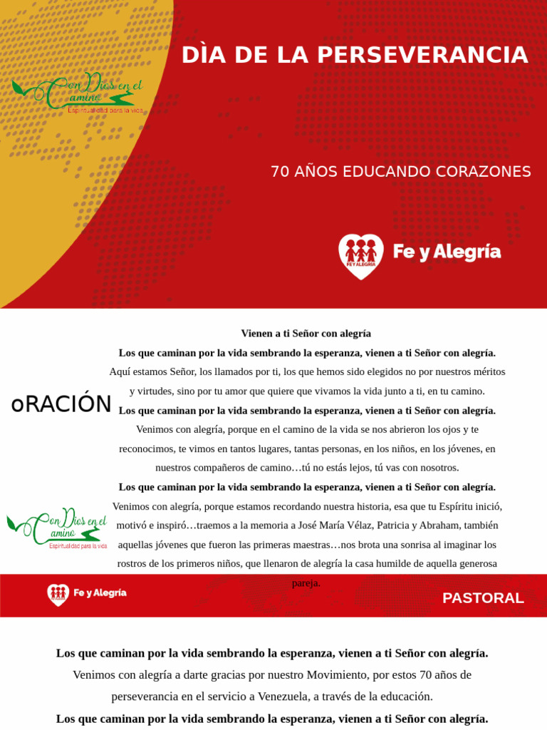 70 Años de Perseverancia y Fe | PDF