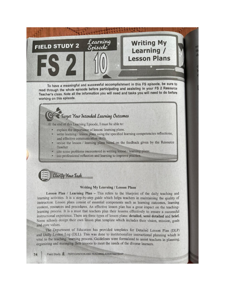 Field Study 2 - Learning Episode 10 | PDF