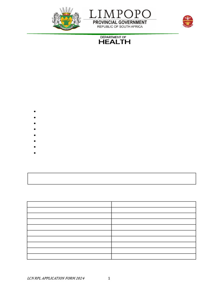 LCN RPL Application Form 2024231024 | PDF | Diploma