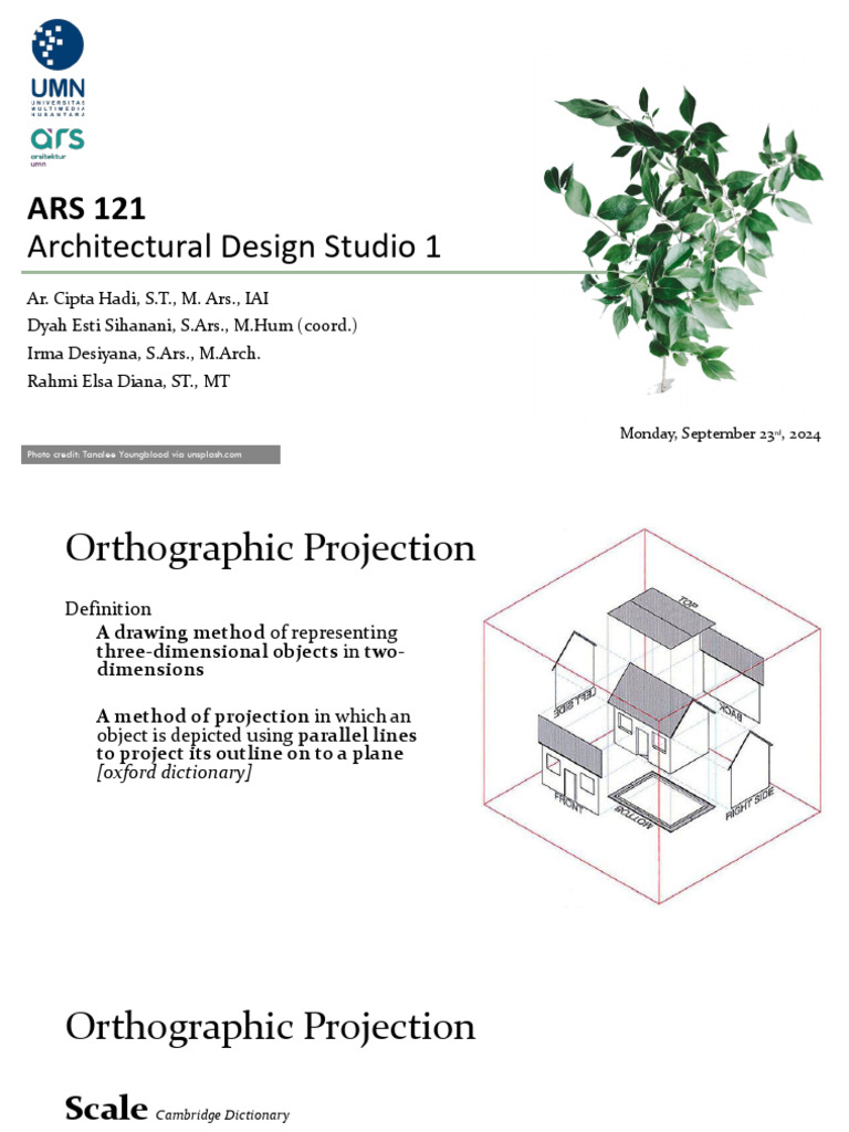 Materi ARS121 M05-A-Basic Architectural Drawings | PDF | Teaching Methods & Materials | Art
