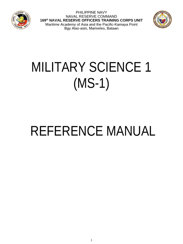 MS1 Reference Manual | PDF | Military Justice | Court Martial