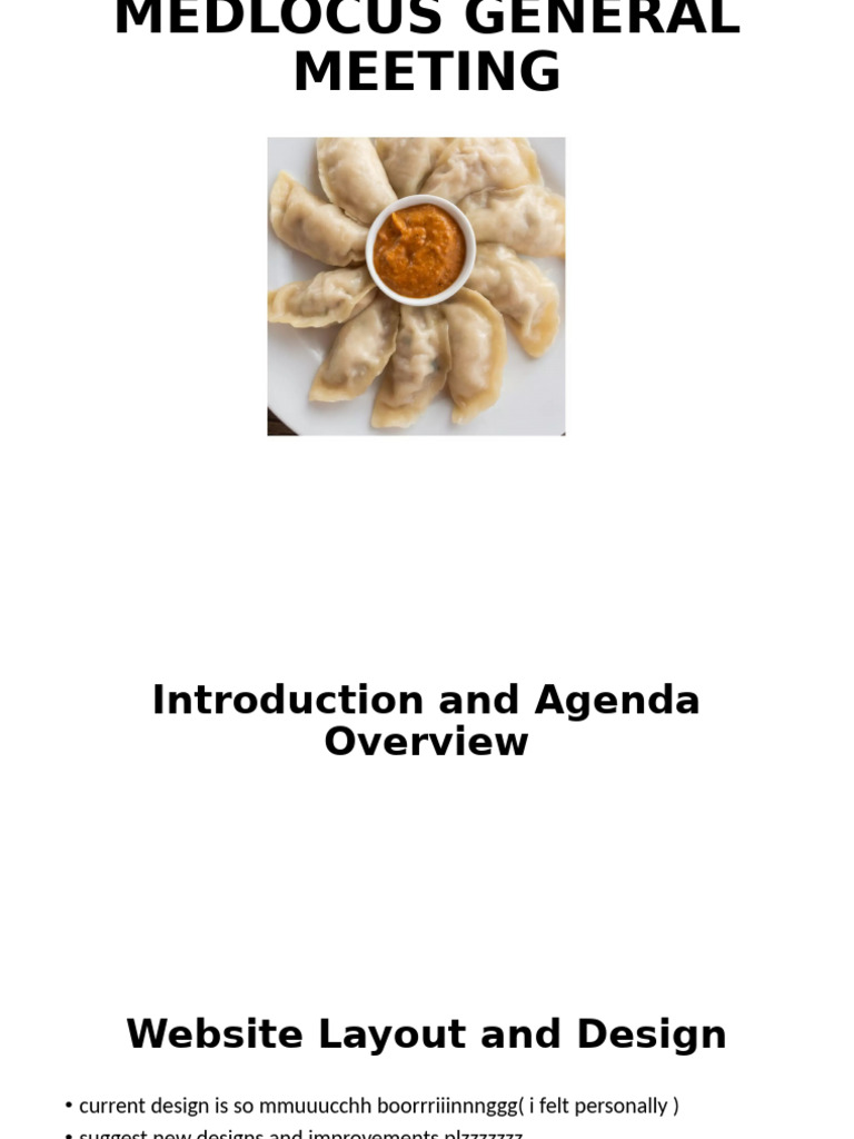 Medlocus General Meeting | PDF | Cyberspace | Computing