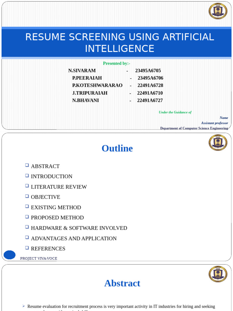 Resums Screening Based On AI | PDF | Recruitment | Intelligence (AI) & Semantics