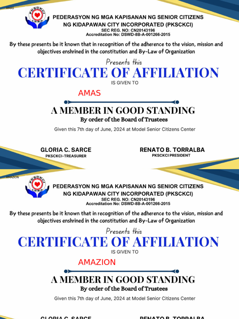 Certificate Fscap | PDF