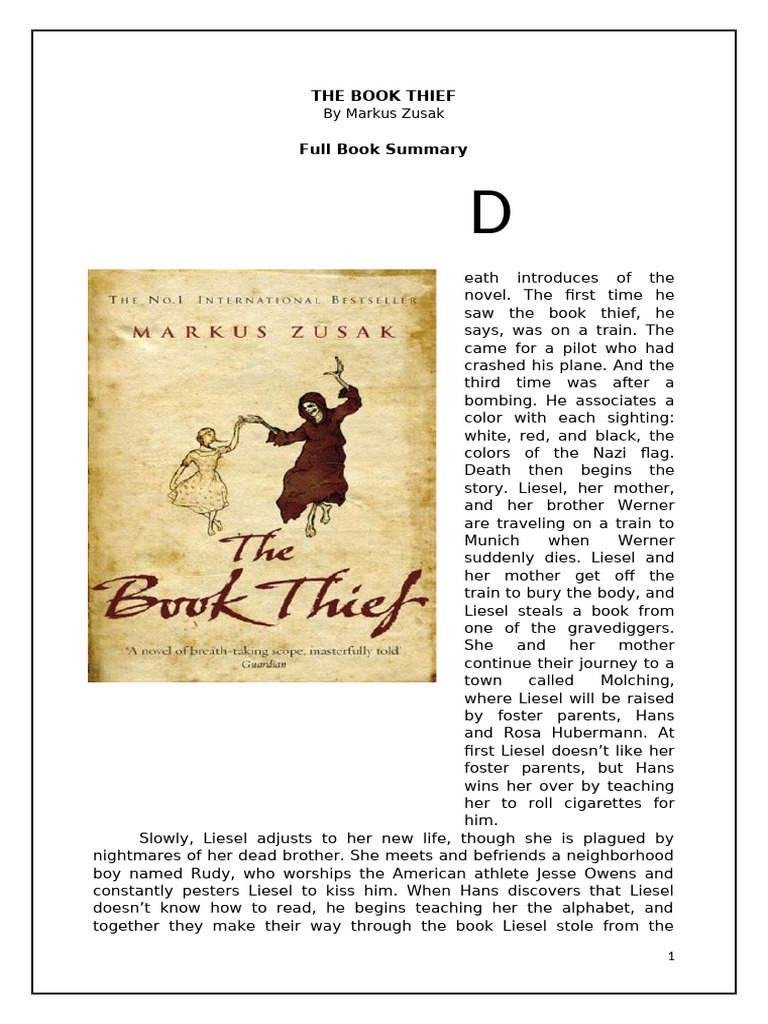 THE BOOK THIEF Final - 122251 | PDF | Narration