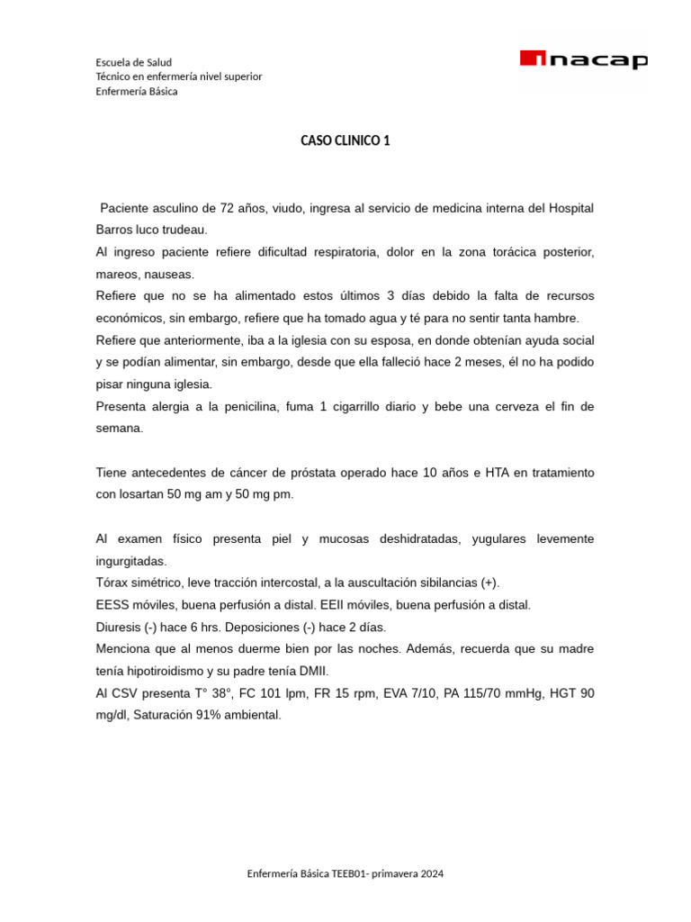 Caso Clinico 1 | PDF