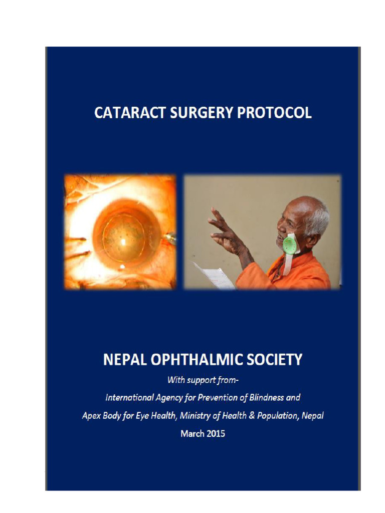 NPCB Cataract Surgery Guidelines | PDF | Cataract | Human Eye